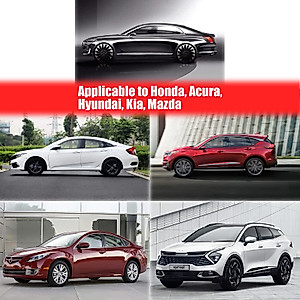 Dewkou 4 PCS Braking Disc Rotor Screws Kit, Stainless Front Rear Braking Set Bolts, Suitable for Honda Hyundai and Kia Models Best Alternative to Mazda (Silver)