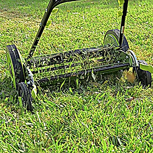 Sun Joe MJ504M Manual Reel Mower without Grass Catcher, 16"