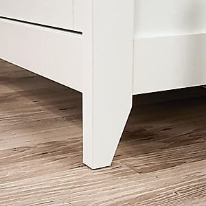 Sauder August Hill Lateral File, L: 19.53" x W: 32.28" x H: 29.25", Soft White Finish