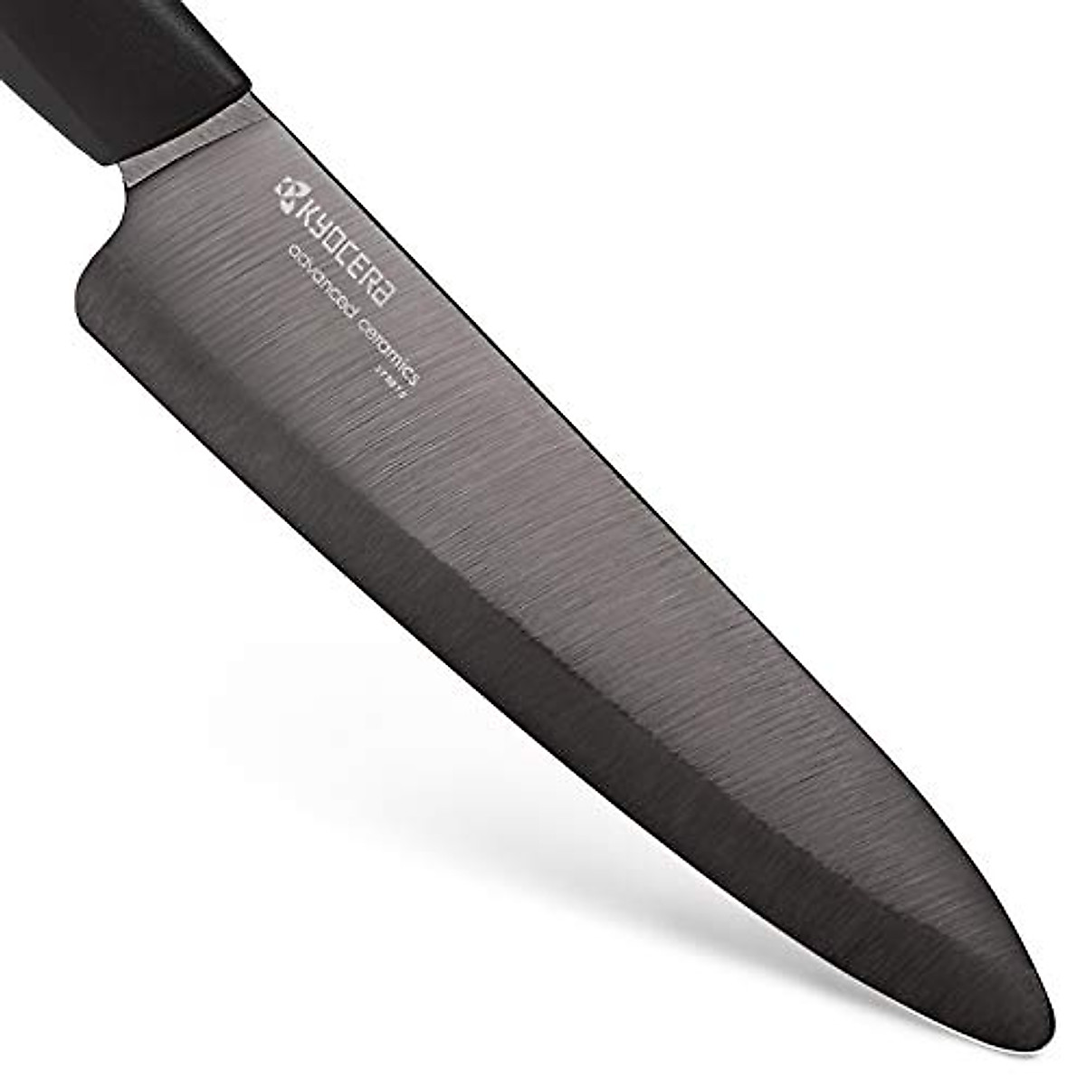 Kyocera Advanced Ceramic Revolution 4-Piece Knife Set :Includes 7-inch Chef's, 5.5-inch Santoku, 4.5-inch Utility and 3-inch Paring-Black Handle w/Black Blades