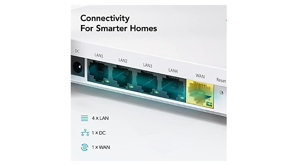 Reyee E3 Wi-Fi 6 Router AX1800 Smart Wi-Fi Mesh Router with 4 High-Gain ...