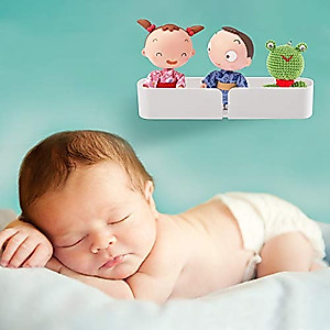 Bedside Shelf Caddy Basket Pocket Organizer to Storage Remotes,Tablet Cellphone Charging,Clock- Stick On Adhesive Tapes & Nails Installations Both Offered for Bedroom,Dorm,Offices.(1 Psc/Set)