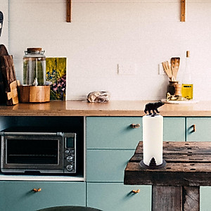 Bear Metal Paper Towel Holder Cabin Lodge Rustic Style