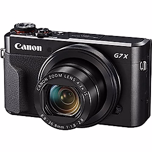 Canon PowerShot G7 X Mark II Digital Camera (1066C001) + 64GB Memory Card + 2 x NB13L Battery + Corel Photo Software + Charger + Card Reader + LED Light + Soft Bag + More (Renewed)