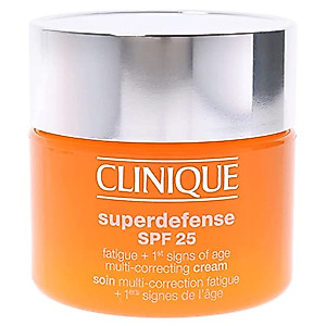 Clinique Superdefense Multi-Correcting Cream SPF 25 - Type I-II (Dry Skin) , 1.7 Fl Oz (Pack of 1)