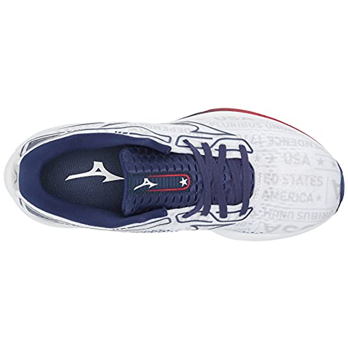 Mizuno Women's Wave Rider 25 Running Shoe, White, 9.5