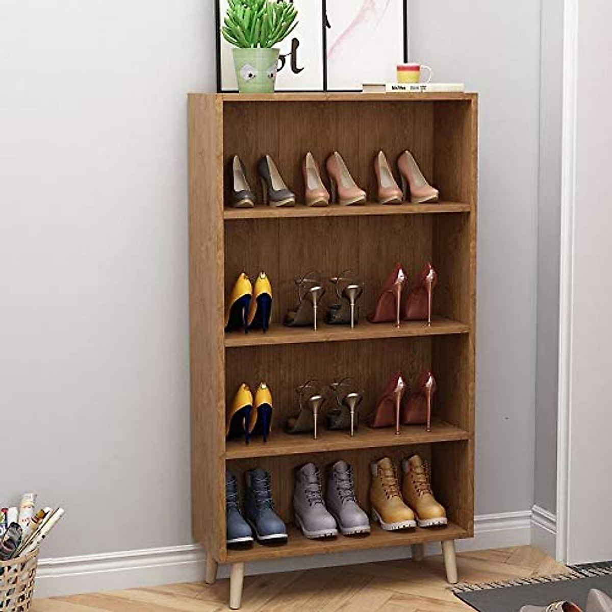 WFHTU Simple Shoe Rack, Simple Multi-layer Assembly, Economical Household Storage Shoe Cabinet, Multifunctional Shoe Rack, Space Saving (Color : D, Size : Large)
