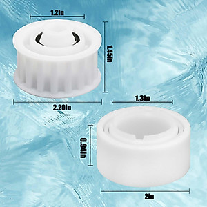 3884997-R6 Guide Wheels with 2 Pully Gears Replacement for Nautilus CC Plus M200，M400，M500 & Dx3，Dx4，Dx6 Premier Pool Cleaner Accessories （6 Pack）