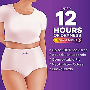 Always Discreet Adult Incontinence & Postpartum Underwear For Women, Classic Cut, Size X-Large, Maximum Absorbency, Disposable, 15 Count (Pack of 1)