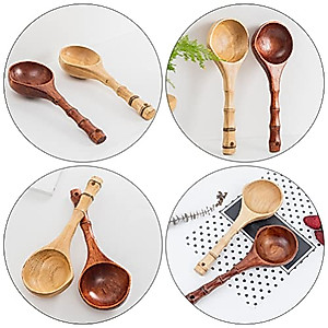 FOMIYES Wood Water Ladle Sauna Ladle Wooden Sauna Room Spoon Water Ladle Bathroom Spoon Shampoo Ladle Water Scoop for Sauna Room Kitchen Bathroom Garden Coffee Pouring Ladle