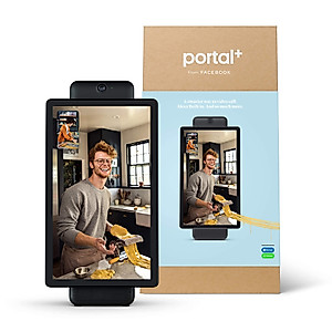 Facebook Portal Plus - Smart Video Calling 15.6" Touch Screen Display with Alexa - Black (Renewed)