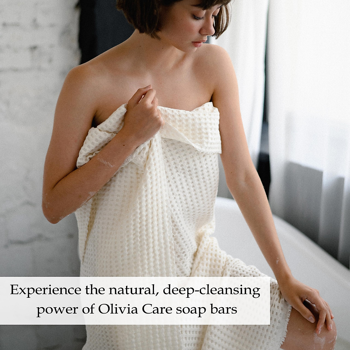 Olivia Care Turmeric Bar Soap -Natural, Vegan & Organic - For Face & Body Exfoliate, Hydrate, Moisturize & Deep Clean - Triple-Milled - Infused with Antioxidants - 8 OZ