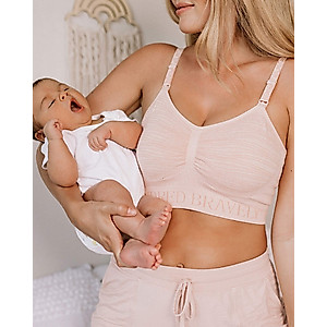 Kindred Bravely 2-Pack Hands Free Pumping Bra Bundle (Pink and Black, Large)