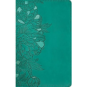 NLT Compact Giant Print Bible, Filament Enabled (LeatherLike, Peony Rich Teal, Red Letter)