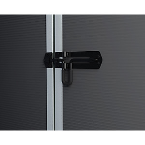 Palram - Canopia Rubicon Storage Shed, 6'x10' DIY Backyard Shed, Gray Polycarbonate Panels and Aluminum Frame, Sheds & Outdoor Storage for Lawn Mower, Bike, Garden Tools, Outdoor Storage Box Shed