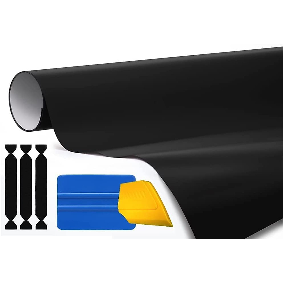 3M 1080 Matte Black Air-Release Vinyl Wrap Roll Including Toolkit (1ft x 5ft)