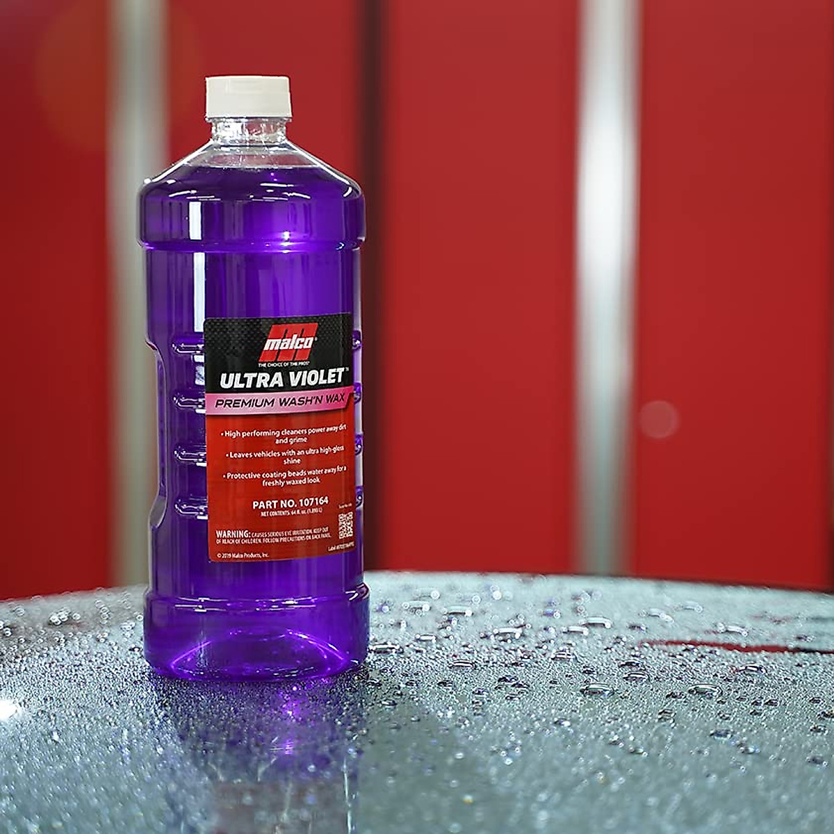 Malco Ultra Violet Premium Wash'n Wax – Best 2-in-1 Car Wash and Wax/Cleans and Provides A Durable, High-Gloss Shine in One Fast and Easy Step / 64Oz. (107164)