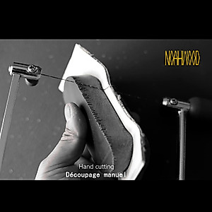 NOAHWOOD Fingerboards Parts Professional Prince II Trucks (34mm) + Update Self-locking Nuts (Black)