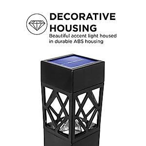 Home Zone Security 8 Pack Solar Outdoor Pathway LED Lights, Charging by Sunlight, Sensor Trigger Light at Night, No Wiring Require, Mount Anywhere for Walkway Yard Backyard Lawn Landscape Decorative