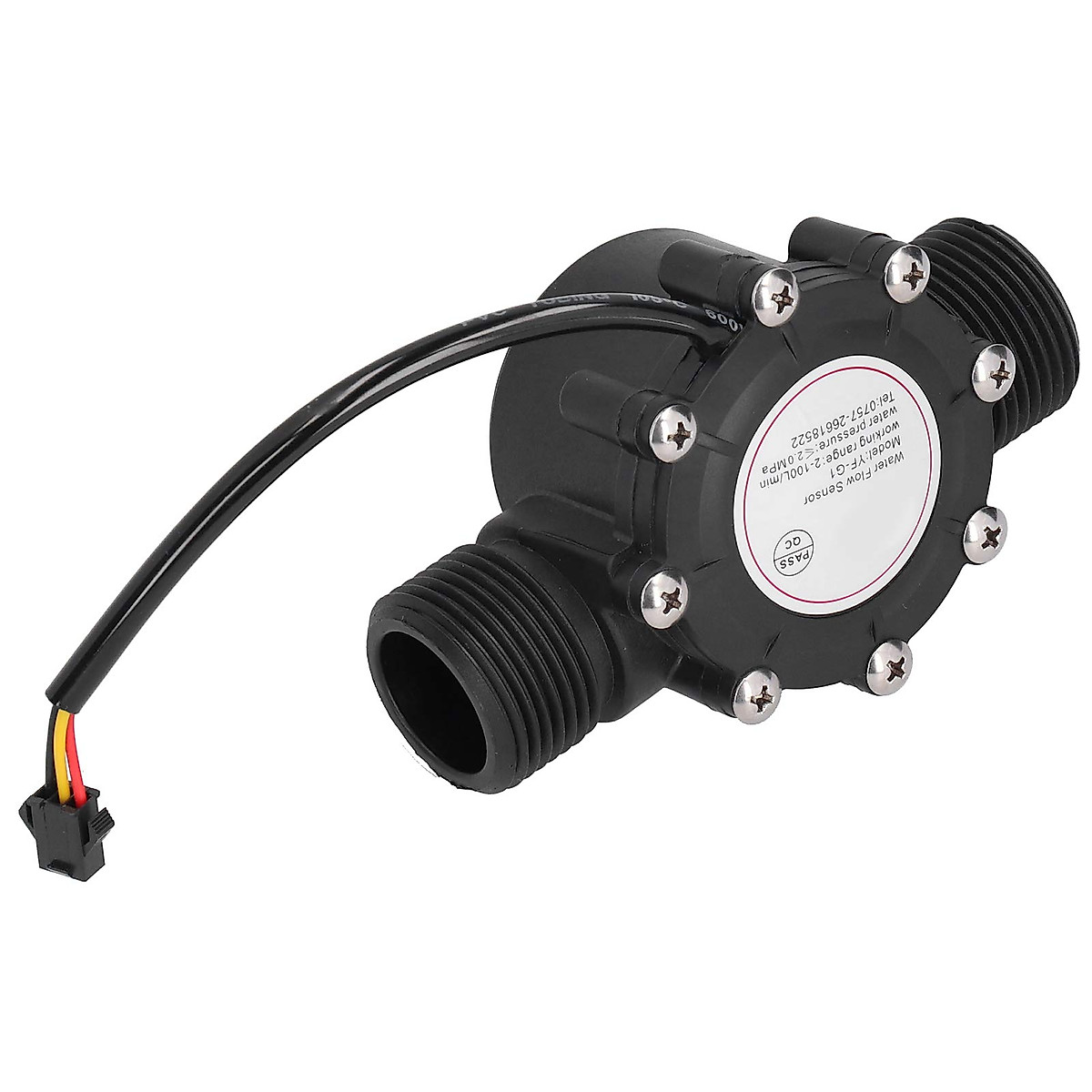 YF?G1 Water Sensor Switch G1 Male Thread Meter 3?24V Pipe Water Hall Meter 1-100L/min