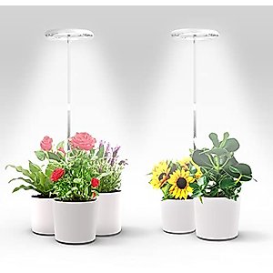CreaCity Grow Light, Full Spectrum 72 LED Plant Light for Large Indoor Plants, Height Adjustable Growing Lamp with Auto On/Off Timer 3/9/12H