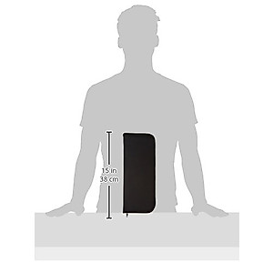 Royal Langnickel 12-1/2-Inch by 14-1/2-Inch Keep N' Carry Zippered Brush Carrier, Long Handle, Black