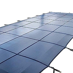 YXX- Outdoor Garden In-Ground Swimming Pools Winter Safety Cover, Blue, Prevent Debris & Leaves, Easy Installation, Includes All Needed Hardware (Size : 5×5m/16.4×16.4ft)