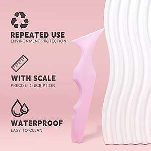 HOSAILY 5 in1 Eyeliner Stencils Silicone Multi-Purpose Eye Makeup Tool for Winged Eyeliner, Defined Eyebrow, Eyelash, Face Contour and Lip Line Lazy Quick Makeup Tool-Pink