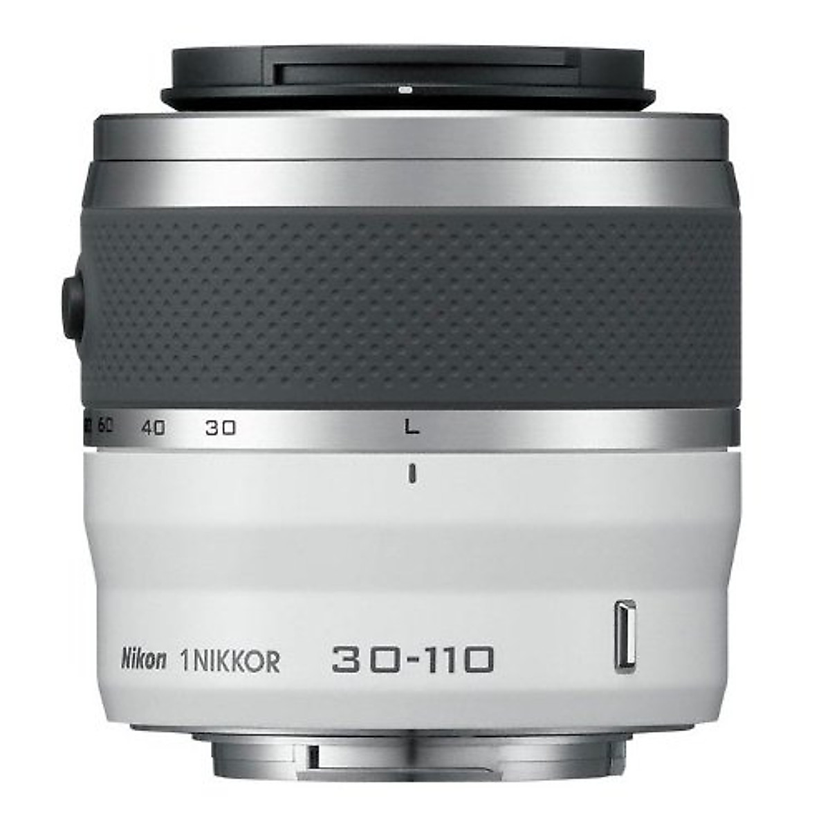 Nikon 1 J1 Compact System Camera with 10-30mm and 30-110mm Double Lens Kit - White (10.1MP) 3 inch LCD