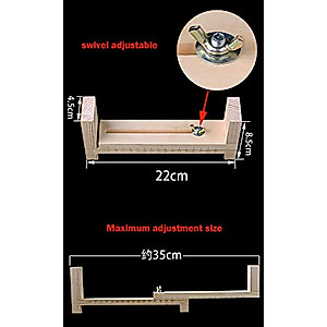 Wooden Jig Bracelet Maker, Wood Bracelet Jig,Wristband Maker Kit with 2 Clips,DIY Hand Knitting Bracelet Jig,Bracelet Making Kit (Fixture only)