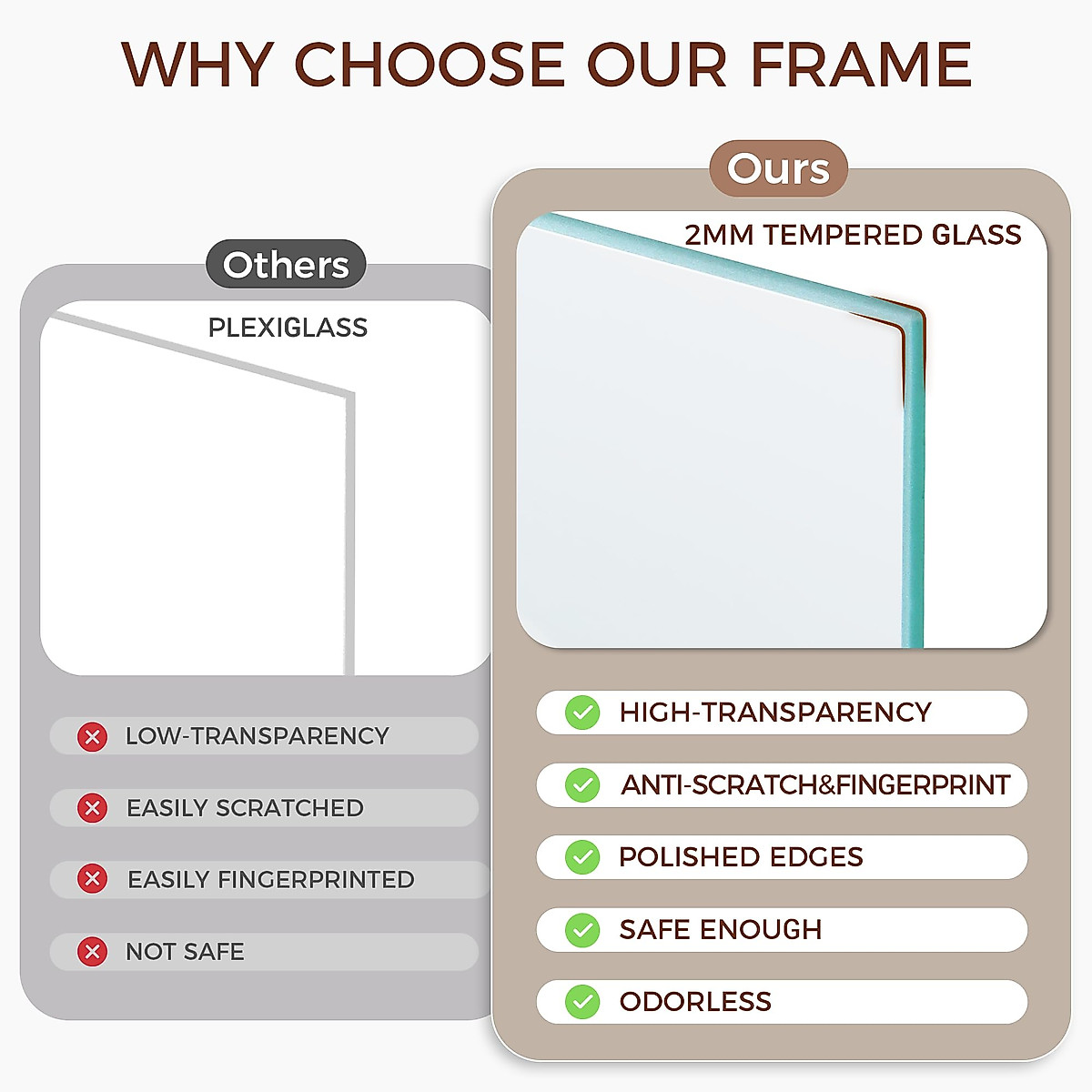 16x20 Picture Frame, 16 x 20 Solid Oak Wood Frame, Tempered Glass, 16x20 Picture Frame with Mat for 11x14, 16 by 20 Frame for Wall, 16x20 Wood Frames, 16x20 Matted Poster Frame, Natural Oak Color