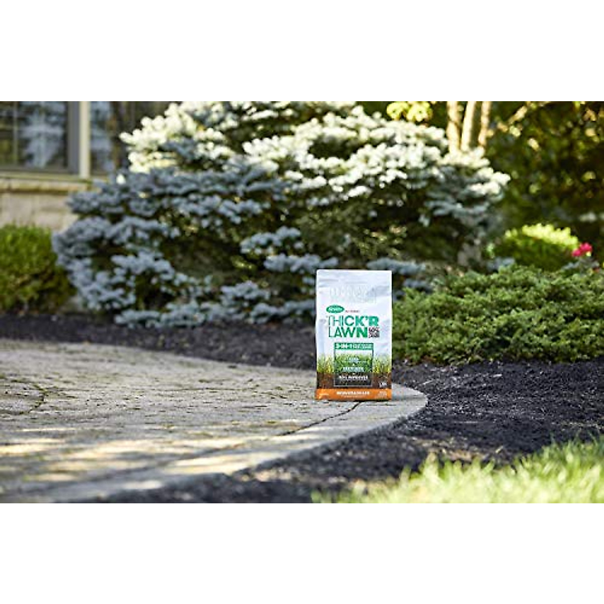 Scotts Turf Builder THICK'R LAWN Grass Seed, Fertilizer, and Soil Improver for Bermudagrass, 1,200 sq. ft., 12 lbs.