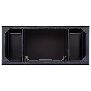Signature Hardware 953301-48-RUMB-8 Keller 48" Free Standing Single Vanity Set with Mahogany Cabinet, Vanity Top, and Rectangular Undermount Vitreous China Sink - 8" Faucet Holes
