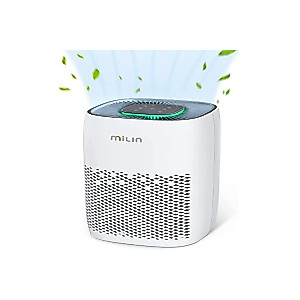 MILIN Air Purifier for Home with UV Light & True H13 HEPA Filter, 825 Sq Ft Coverage Odor Eliminator, 99.97% Remove, 3 Fan Speed, 8H Timer, Child Lock