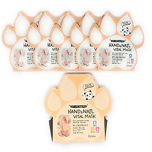 Essential Hand & Nail Vital Mask 5 Pairs,Self Care Hand & Nail Moisture Therapy (1 Pack)