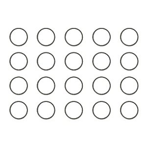 Camera Bezel Ring Set (Back, Set of 2) for Apple iPhone 11, 12, & 12 Mini (Black) (10 Pack) with Separator Card