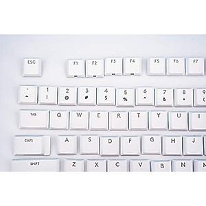 luo Suitable Logitech G915TKL G915 G815 Keyboard keycaps,Replacement Keycaps Mechanical Gaming Keyboard (White 87 Keys only keycaps)