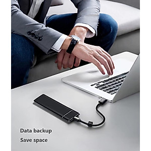 SOSOFLY New SSD Mobile Solid-State U Disk 64GB 128GB Portable Mini Mobile Solid-State Hard Disk high-Speed Read and Write U Disk (64G, Gold)