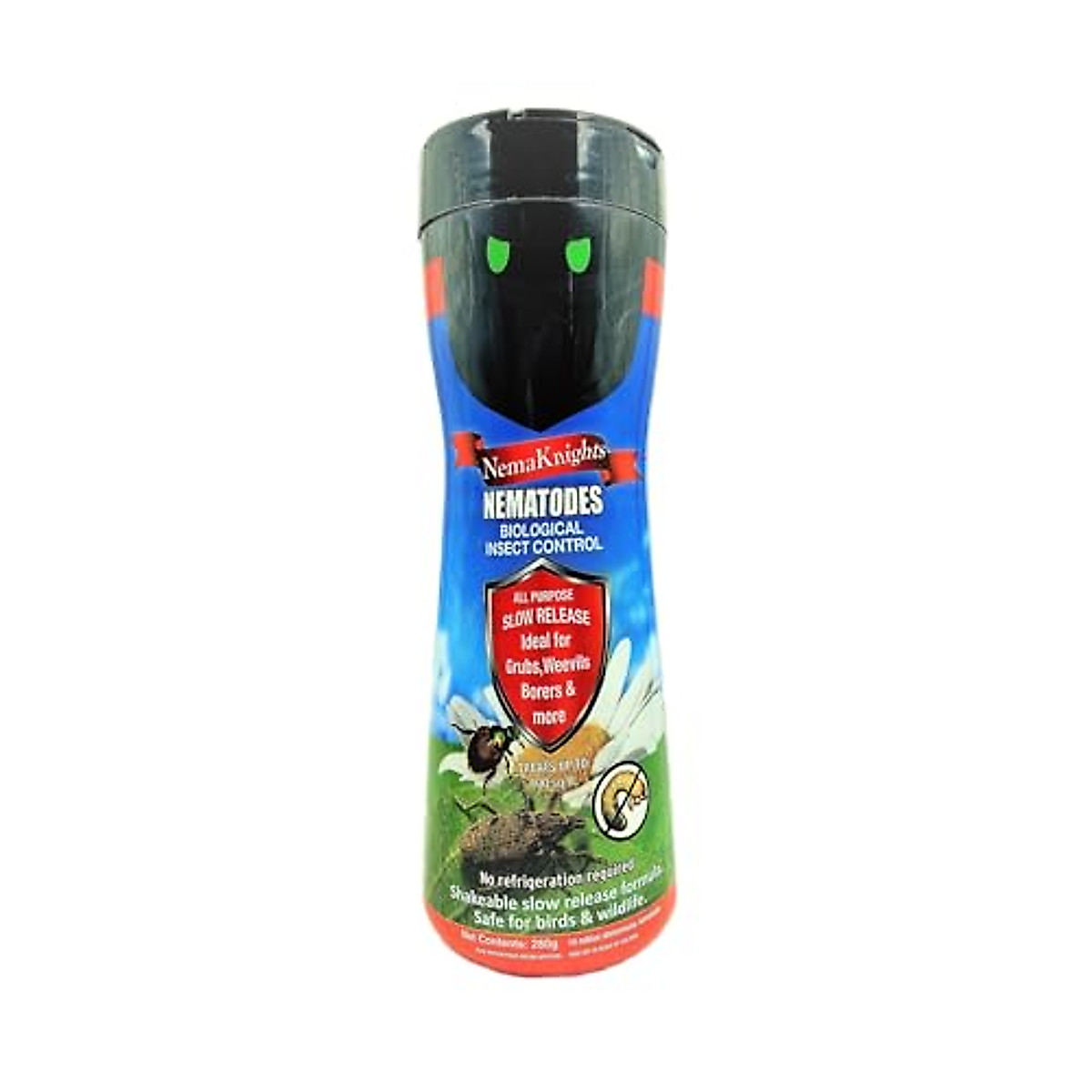 NemaKnights Nematodes Slow-Release Biological Insect Control, Shakeable Nematode Pearls for Grubs, Weevils, Boreres and More, 10oz (Treats up to Approx 100 sq ft)