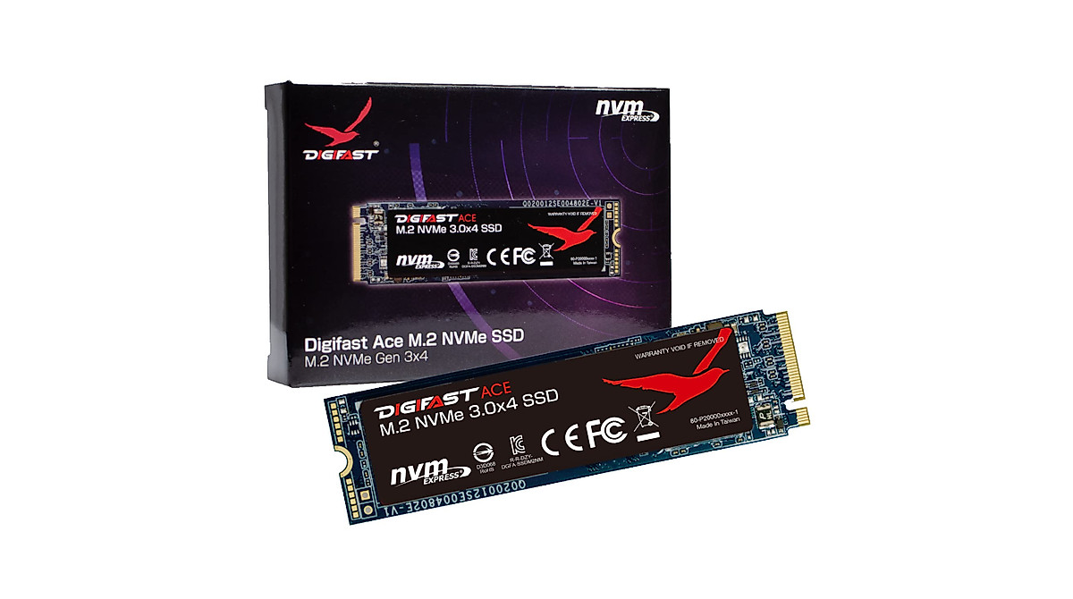 Digifast Ace 1TB M.2 NVMe SSD - Fast PCIe Gen3x4 Storage