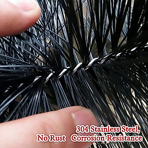 Roof Gutter Anti Blocking Brush to Prevent Fallen Leaves from Clogging The Gutter, Bentable and Reusable,Tiameter 4.5inch, Length 16ft