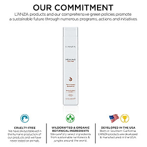 L'ANZA Healing Volume Thickening Shampoo, Boosts Shine, Volume, and Thickness for Fine and Flat Hair, Rich with Bamboo Bodifying Complex and Keratin (33.79 Fl Oz)