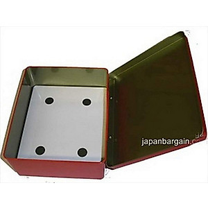 JapanBargain 1633, Sushi Nori Kan Japanese Seaweed Container for Sushi Chef Japanese Restaurant Full Size, Red Color, Made in Japan