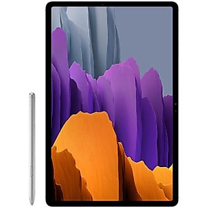 SAMSUNG Galaxy Tab S7+ 12.4" Tablet 128GB WiFi Snapdragon 865 Plus 3.09GHz, Mystic Silver (Renewed)