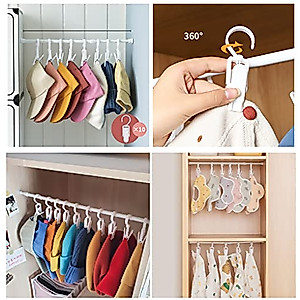 10 PCS Super Strong Plastic Swivel Hanging Hooks Home Swivel Laundry Clips Curtain Clips Clothes Pins Beach Towel Clips,1 PCS Tension Rod, Wardrobe Bars, Drying Support Rods
