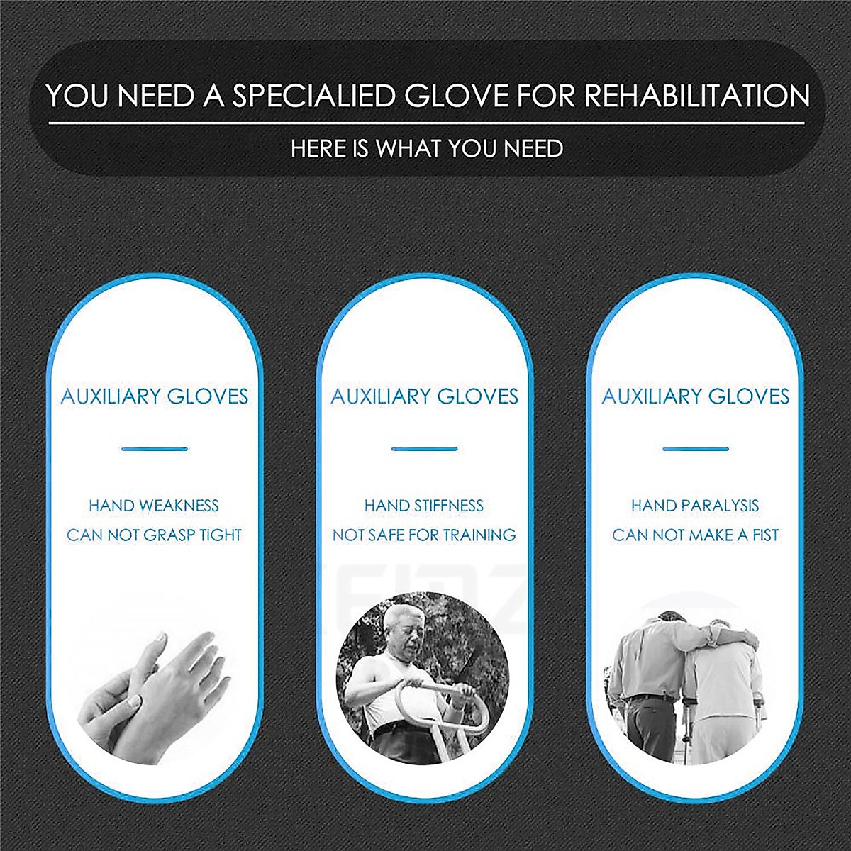 Fingers Support Training Brace, Stroke Rehab Arthritis Gloves, Thumb Wrist Injury Recovery Splint, Finger Separator Hand Orthotics Carpal Tunnel, Joint Pain Relief Corrector - Any Age Women Wen (1)