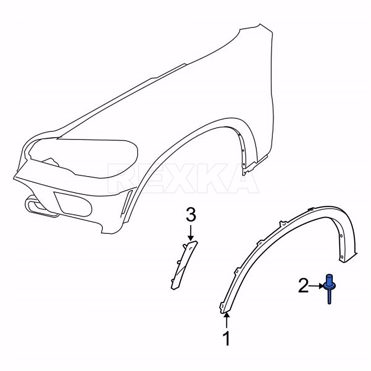 Rexka 30pcs Fender Liner Bumper Cover Wheel Arch Trim Cover Nylon Expanding Rivets for BMW 51777171004 X1 X3 X4 X5 X6 Series