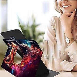 for TCL Tab Pro 5G Case/TCL TABMAX 10.4 Case Dluggs 360 Degree Rotating Smart Protective Stand Cover for 10.36" TCL Tab Pro 5G TCL-9198S/TCL TABMAX 10.4 9296Q,Astral Wolf