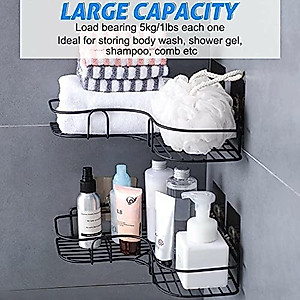 2x Corner Shower Shelf Bathroom Storage Holder Organizer Triangular Rack Shower Bathroom organizer Shelves Shelf Shower shelf Shower organizer Bathroom shelves Shower rack