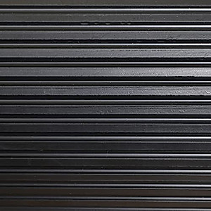 CLIMATEX Indoor/Outdoor Rubber Scraper Mat, 36 in. x 6﻿ ft., Black